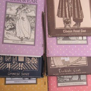 Folkwear | Other | Lot Of 7 Folkwear Sewing Patterns | Poshmark